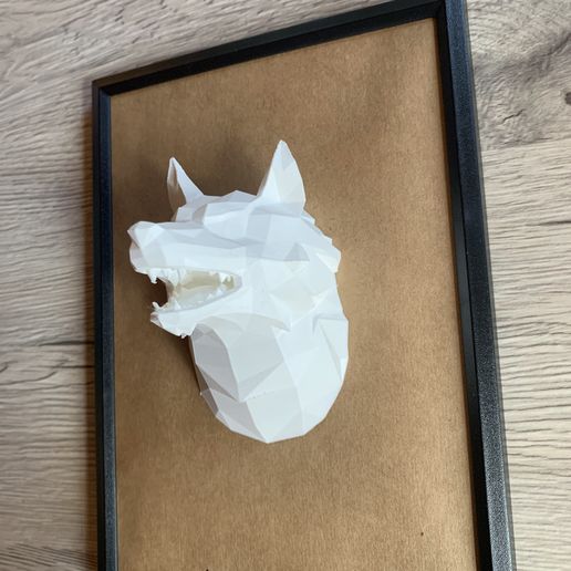 STL file low poly loup / wolf 🐺 ・3D printing model to download・Cults