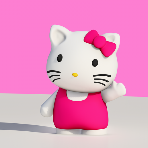 👋 hello kitty multicolor・ STL File for 3D printing・Cults