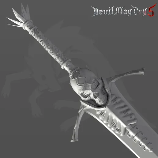 😈 Dante’s Rebellion – Devil May Cry (DMC5 ) Cosplay Sword 3d model stl ...