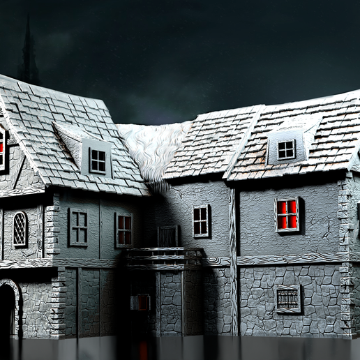 STL file Antique Houses - Haunted House 2 🏘️ ・3D printable model to ...