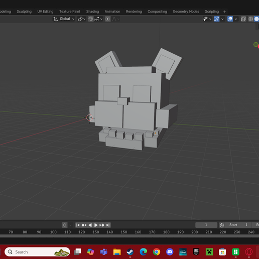 👽 Minecraft Freddy Fazbear head・Archivo STL Gratis para Impresión 3D・Cults