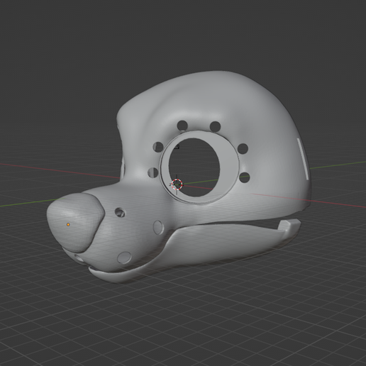 3D-Datei toony dog fursuit base with moving jaw 🐕 ・3D-druckbares Modell ...