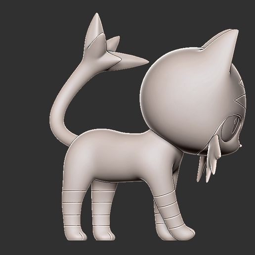 🐉 POkemon litten・ STL File for 3D printing・Cults
