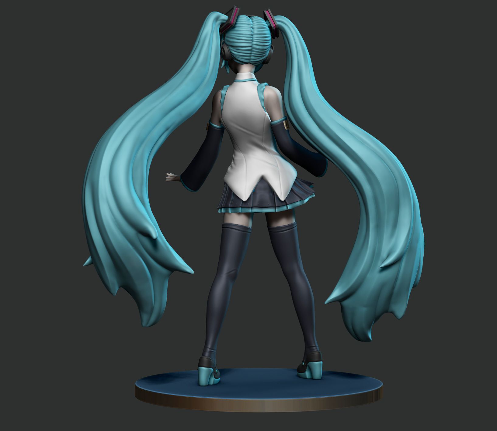 3D file Hatsune Miku・Template to download and 3D print・Cults