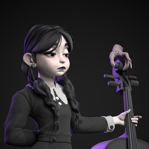 🧛 Wednesday Addams・ 3D File for 3D printing・Cults