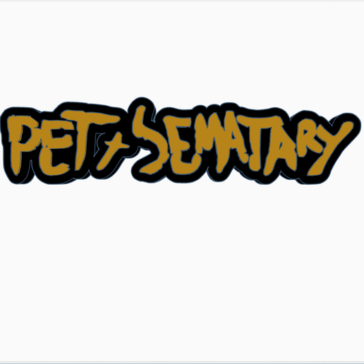 👾 PET SEMATARY V2 Logo Display by MANIACMANCAVE3D・ STL File for 3D ...