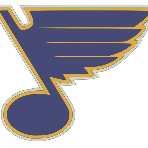 🏠 St. Louis Blues note 2D wall hanging・ STL File for ・Cults
