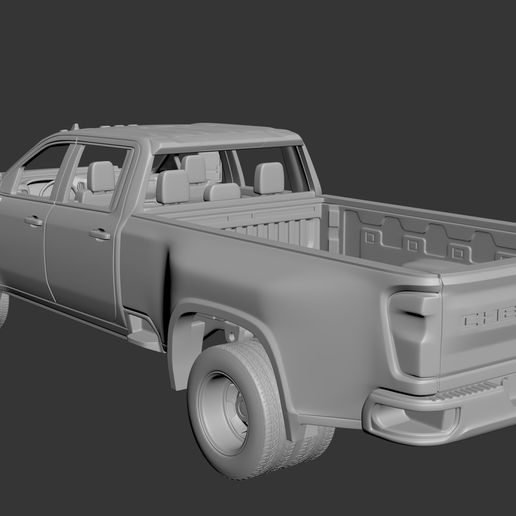 🚙 Chevrolet Silverado Dually 3500 2022・ 3D File for ・Cults