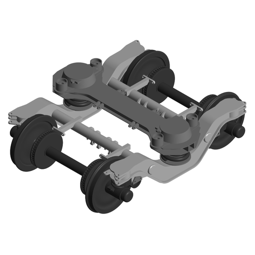 Archivo 3D bogie de tren - bogie de locomotora - bogie de vagón - bogie de metro・Modelo de ...