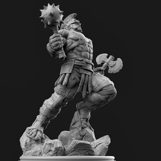 STL file gladiator hulk fan art 🎨 ・3D printable design to download・Cults