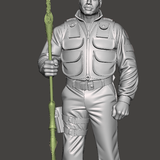 🆕 stargate sg1 figure teal'c new version face・ STL File for 3D printing ...