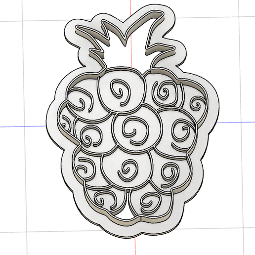 3D file 3D Model of One Piece Buggy the Clown Chop Chop Fruit Cookie ...