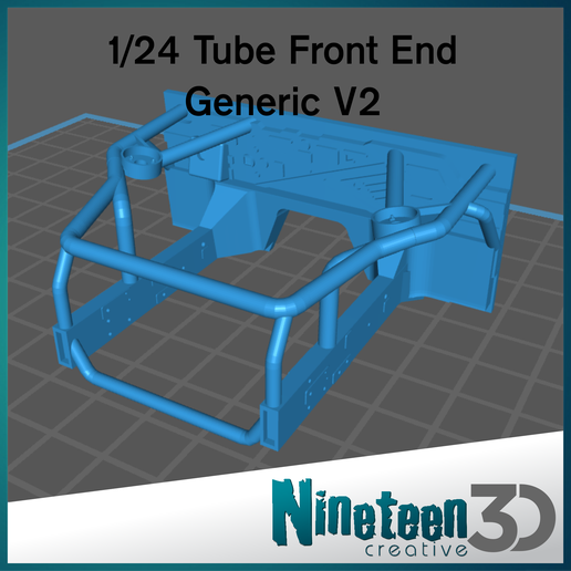 🔚 1/24 Tube Front End - Generic V2・ STL File for ・Cults