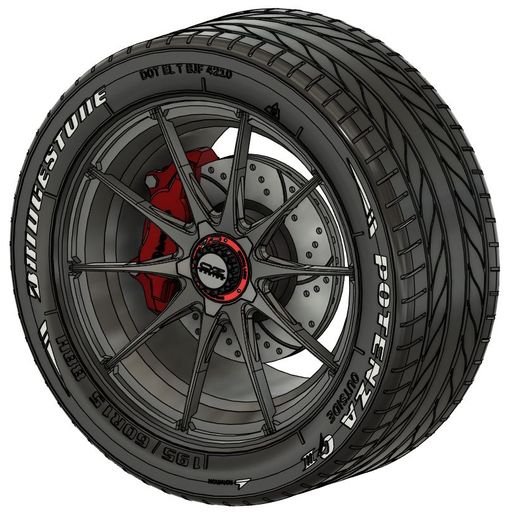 STL file OZ Racing Formula Wheel 🛞 ・3D printer design to download・Cults