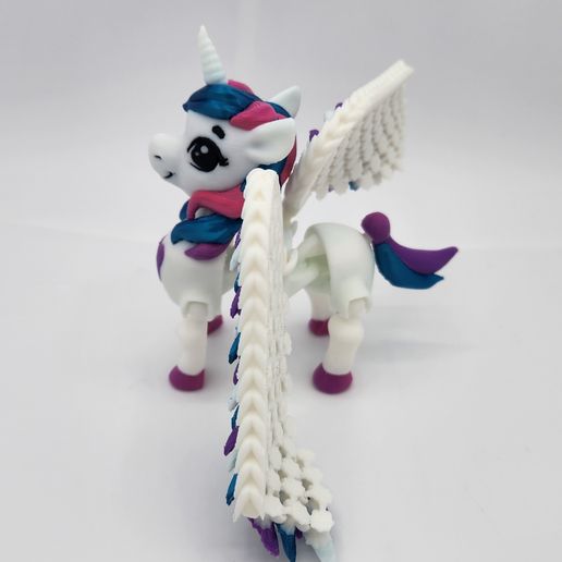 🦄 Cute Flexi Unicorn Baby・Free STL File for ・Cults