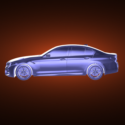OBJ file BMW M5 Competition F90 2021 🏠 ・3D printer model to download・Cults