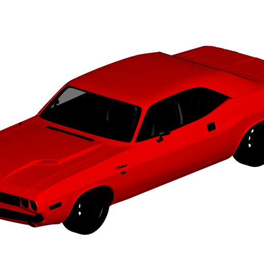 🚗 Dodge Challenger 1969・Archivo 3D para Impresión 3D・Cults