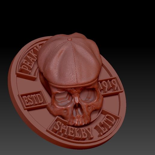 💀 Skull on Peaky Blinders EdBo・ 3D File for 3D printing・Cults