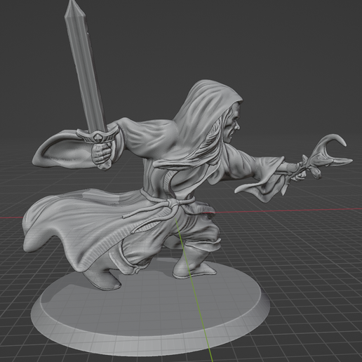 🧙 Wizard/Cultist miniature・Free STL File for ・Cults