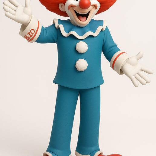 🤡 Bozo Clown - Palhaço Bozo・ STL File for 3D printing・Cults