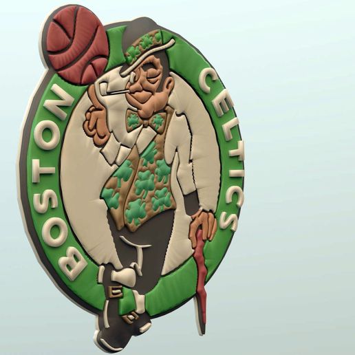 3D file NBA Boston Celtics Keychan Badge Printable and Renderable 📛 ...