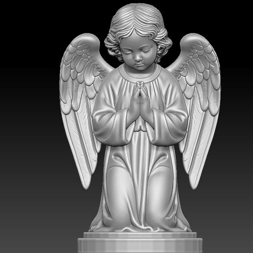 👼 Angel Statue 3D print model・ STL File for 3D printing・Cults
