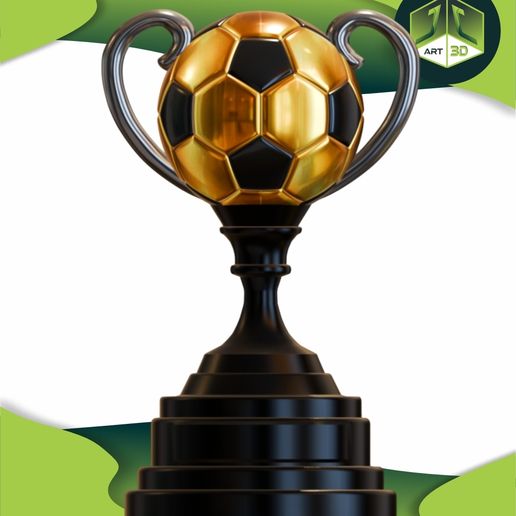 🏈 CUSTOM 3D FOOTBALL TROPHY・Archivo STL para Impresión 3D・Cults