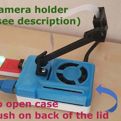 🖥️ Raspberry PI 4 Case (GPIO access, Fusion 360 model, Fan 30 and 40mm ...