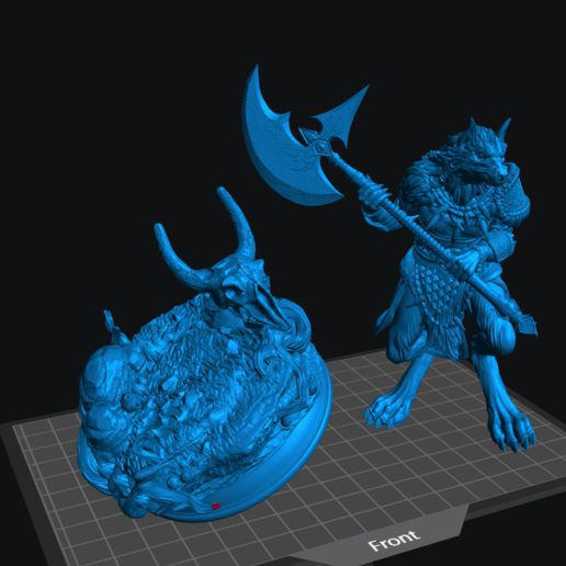 Archivo STL DnD Werewolf Miniature Character 🐺 ・Diseño de impresora 3D ...
