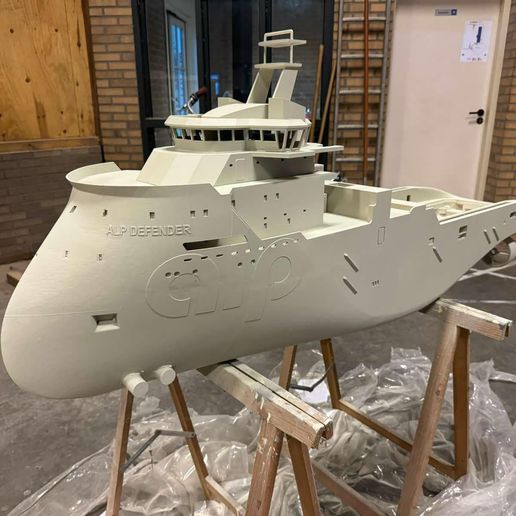 🚢 Modelo de barco Alp Defender escala 1:60・Archivo STL para Impresión ...
