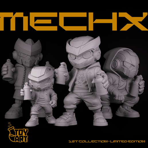 🧑‍🎨 Urban Graffiti Mechs STL - Limited 15-Day Bundle・ STL File for 3D ...