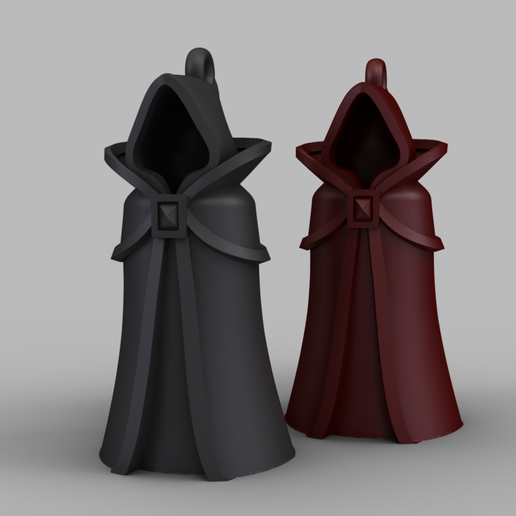 🎃 Hooded Cloak Pendant - Halloween Charm & Keychain・ STL File for 3D ...