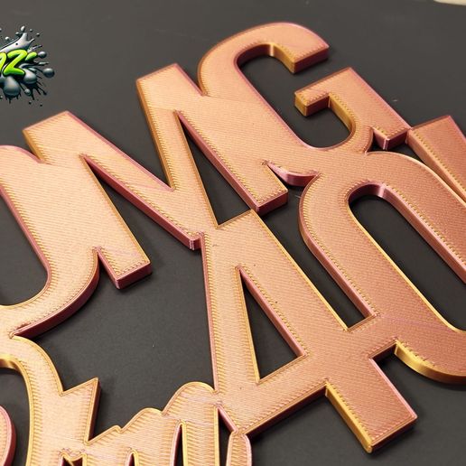 STL file Cake Topper OMG I'm 40 years Birthday 🍰 ・3D printer design to ...