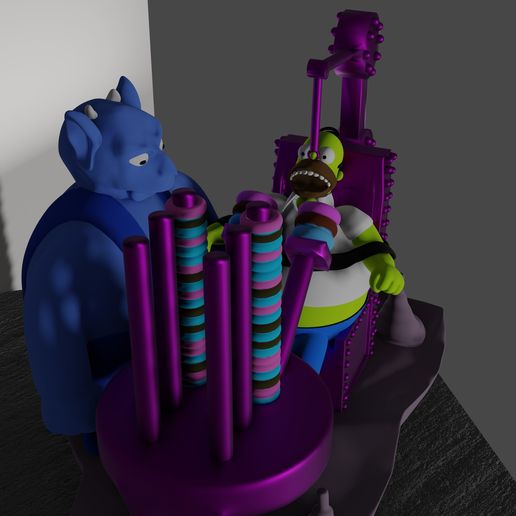 homer simpson hell donut