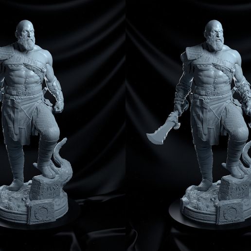 🎮 Kratos God of War 2018 Life Size INSANE DETAIL・ 3D File for 3D ...