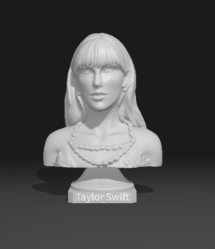 👤 Taylor Swift - Premium Statue・ STL File for 3D printing・Cults