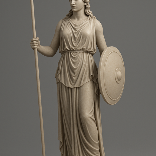 📁 Athena Statue STL File for 3D Printing・ STL File for 3D printing・Cults