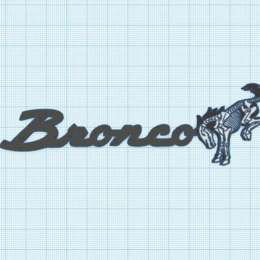 🚙 Emblem Ford Bronco Bones・ STL File for 3D printing・Cults