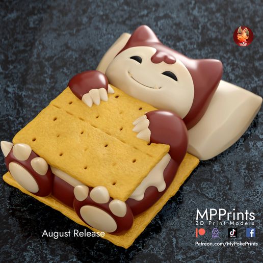 🐉 Smorelax - presupported + multimaterial ready・Free 3D File for 3D ...