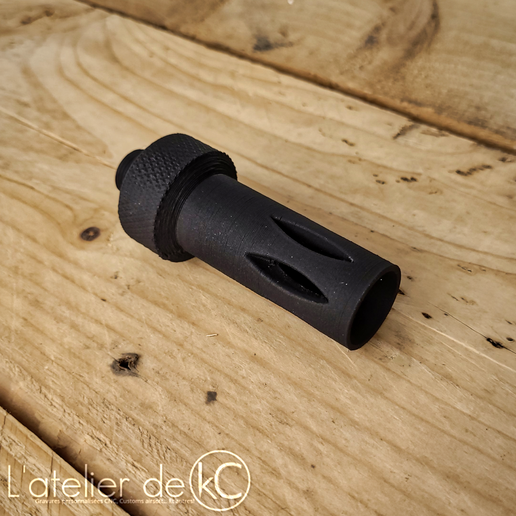 🔫 Airsoft MP5K Navy style Flash hider・ STL File for 3D printing・Cults