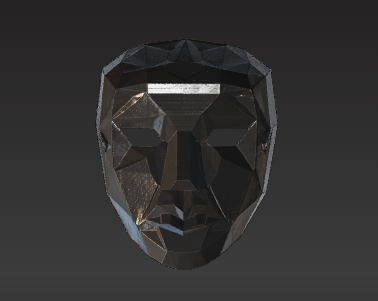 STL file Squid Game Frontman 3D Face Mask – Iconic Polygonal Design for ...