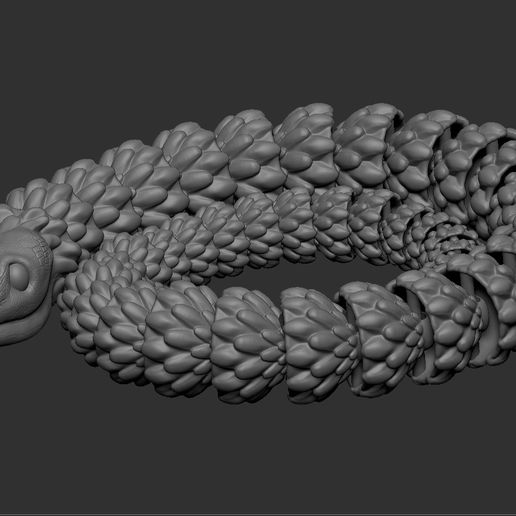 🐍 ARTICULATED SNAKE・ STL File for ・Cults