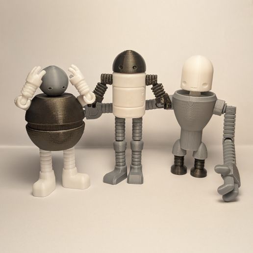 3D file R1 to 3 - Customisable Robots 🤖 ・Template to download and 3D ...