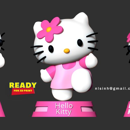 👋 Hello Kitty・ 3D File for 3D printing・Cults