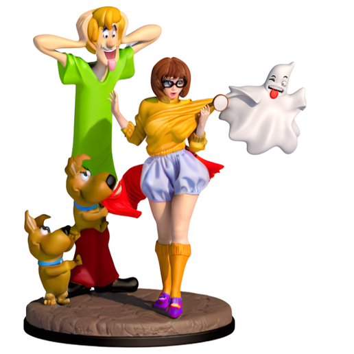 👻 Scooby Gang and Ghost – Cartoon Scene Diorama,Velma,・ 3D File for 3D ...