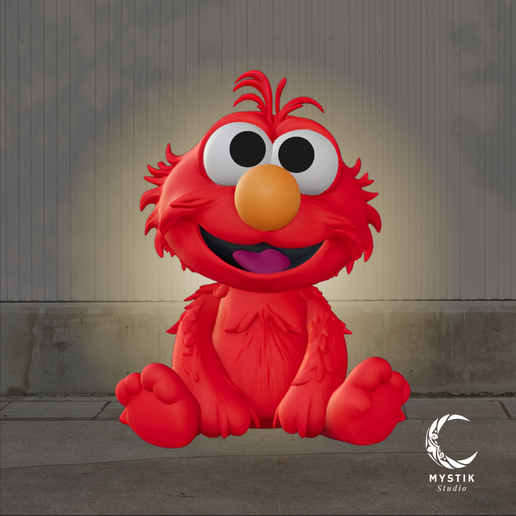 👾 Elmo chibi - Adorable version of the classic Sesame Street character ...