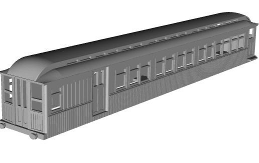 🛤️ Mersey Railway Railway EMU 1903 motor coach 1/100 scale・ 3D File for ...