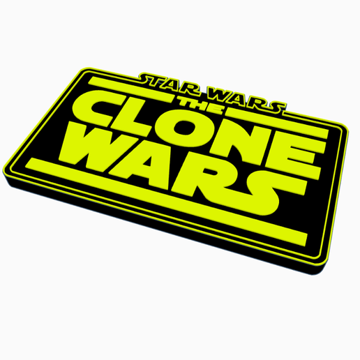 ⭐ STAR WARS - THE CLONE WARS Logo Display by MANIACMANCAVE3D・ STL Datei ...