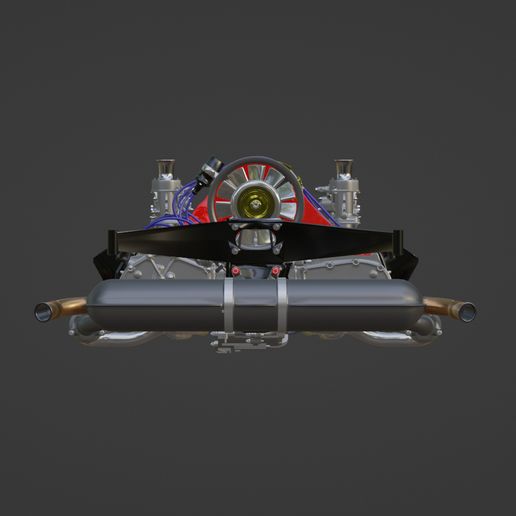 💭 PORSCHE 911 SC Motor and Gearbox 3D Printable・ STL File for 3D ...