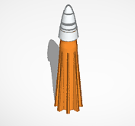 🚀 3D Printable Combustion Rocket・ STL File for 3D printing・Cults